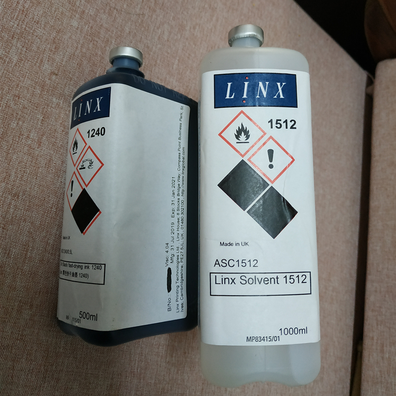 8900 1512 Solvent & 1240 Black Ink – L&S CIJ Codification Parts